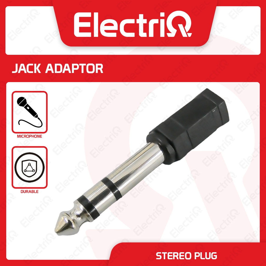 Electriq PL Stereo Type Adaptor (Small to Big) 3.5mm Female Jack ...