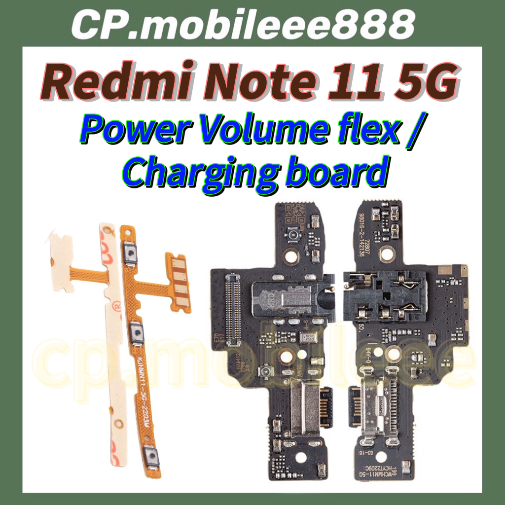 Redmi Note 11 5G Power Volume Flex Button Switch USB Charging Port ...