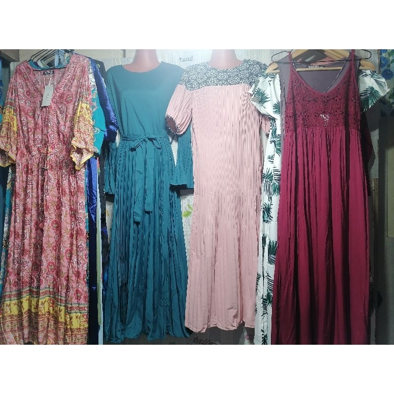 Maxi midi mini dress for live Selling Only | Shopee Philippines