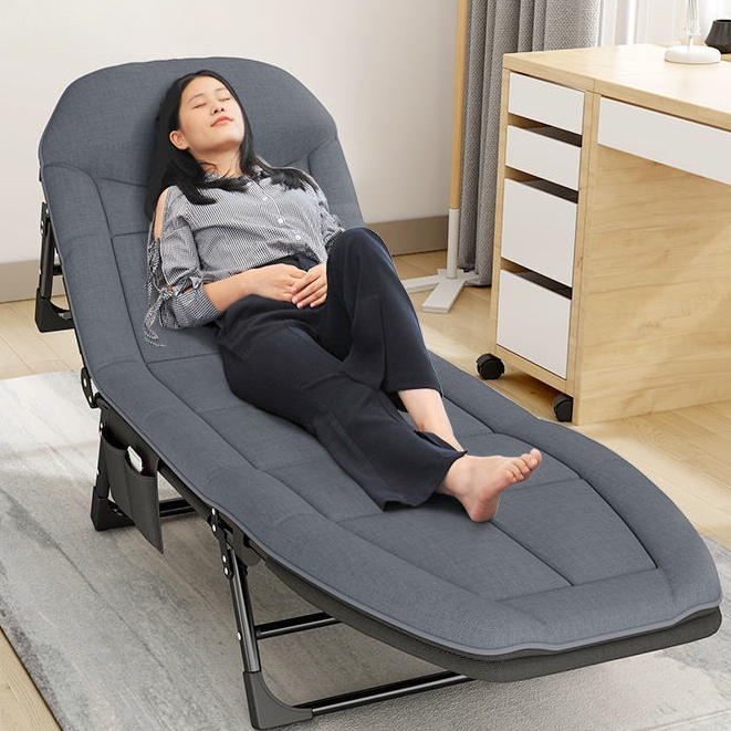 Adjustable Folding Bed Single Bed Home Outdoor Office Nap Bed No ...