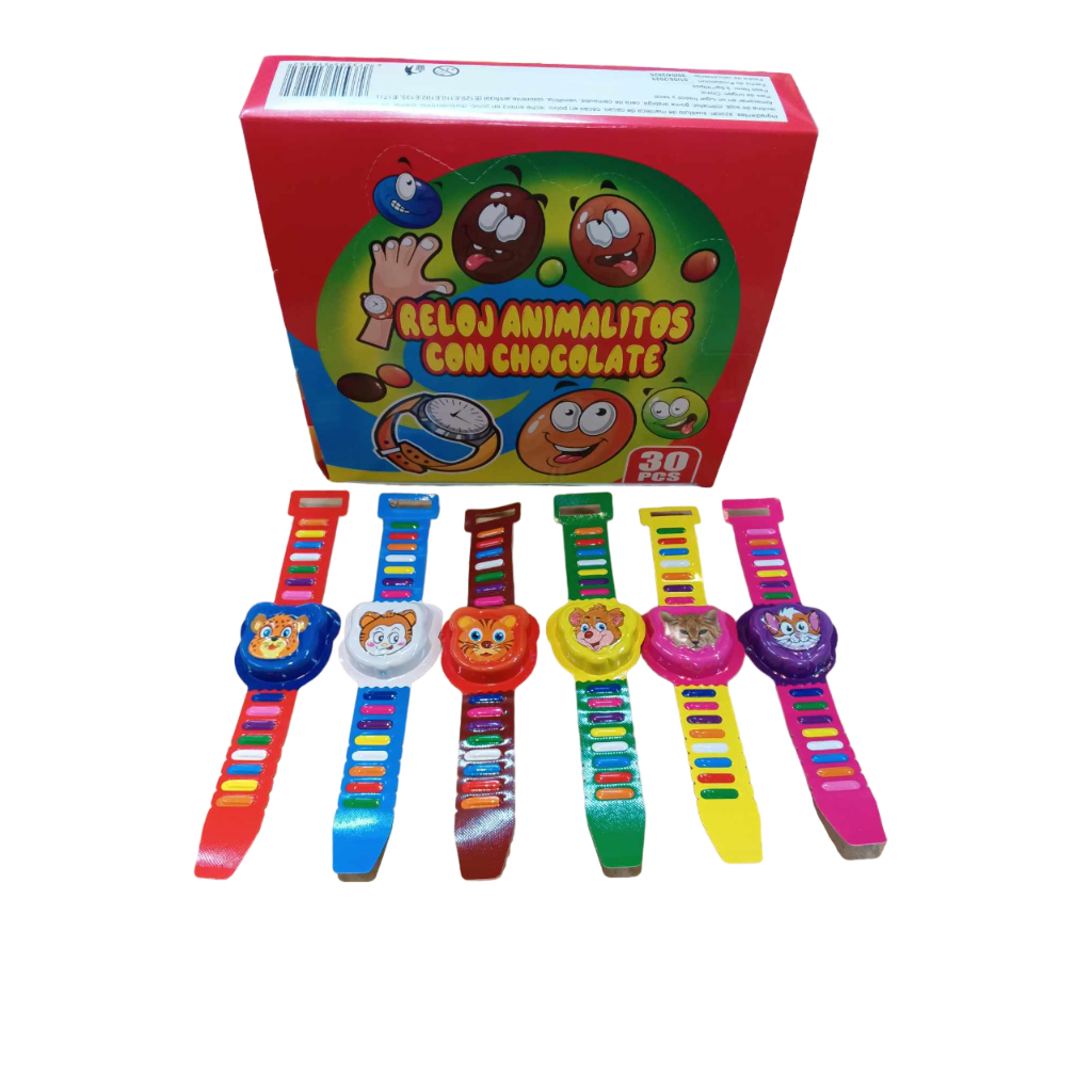 Kakao Apaxe Plastic Watch Toy Candy Cartoon Animal Watch 30pcs/Box ...