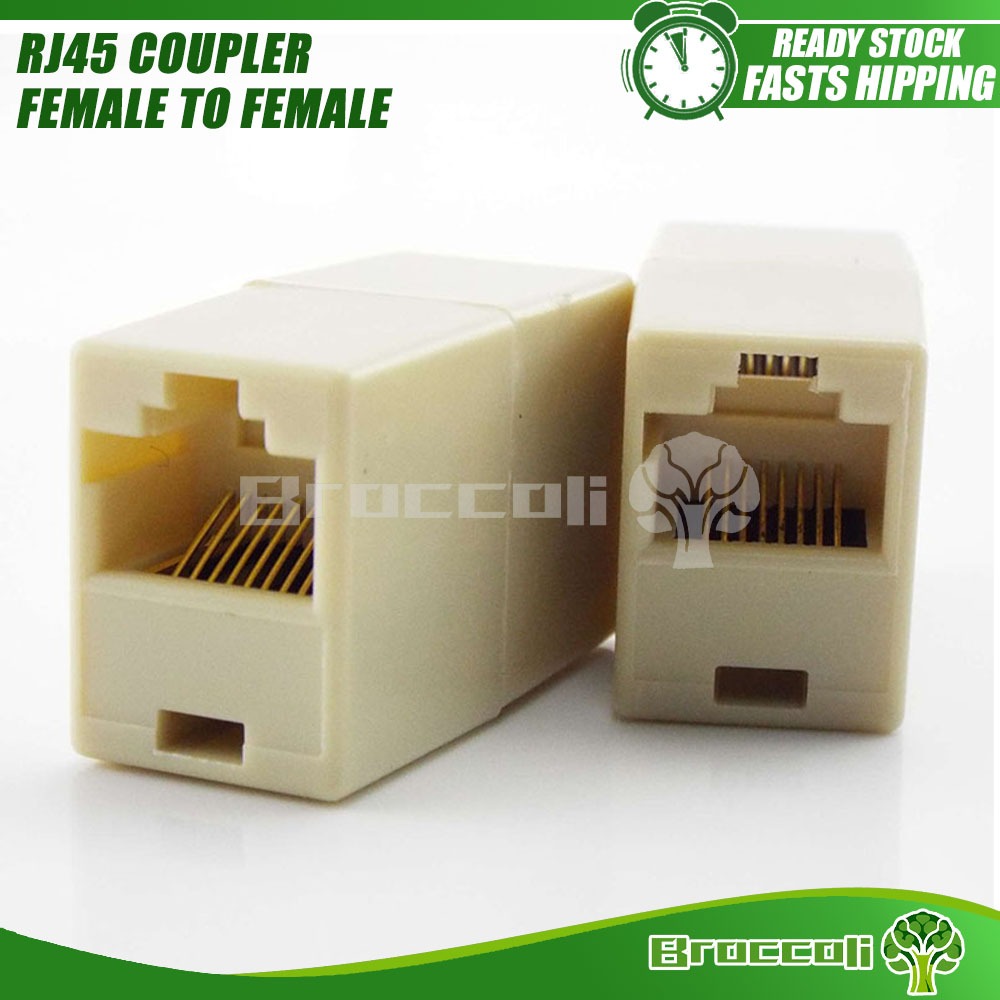 1PC Rj45 Coupler Female To Female Ethernet Network Cable LAN Connector ...