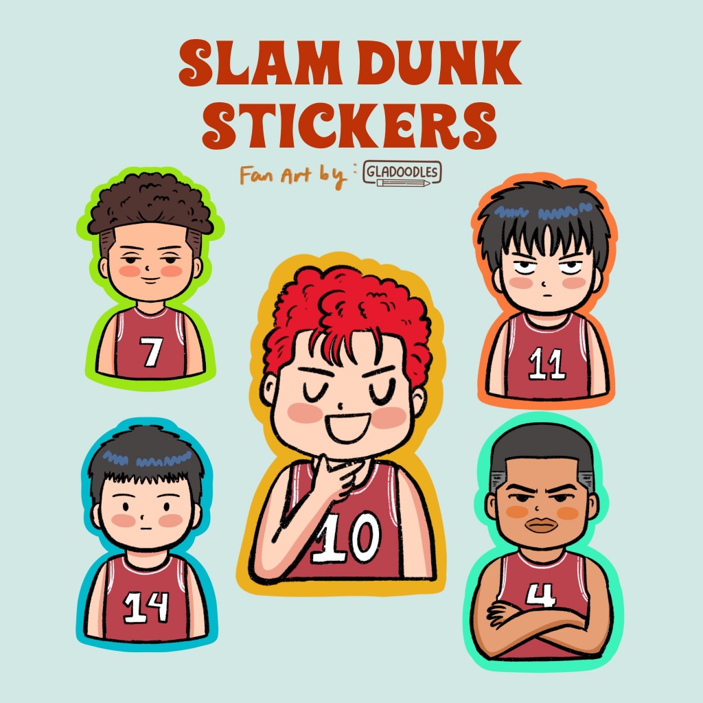 Slam Dunk Stickers | Vinyl Matte Waterproof | Shopee Philippines