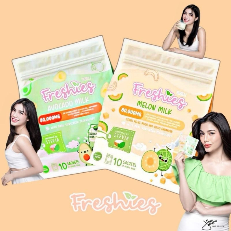 FRESHIES AVOCADO & MELON Milk Collagen Drink | Shopee Philippines