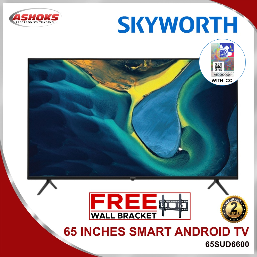 Skyworth 65SUD6100 Smart Android TV / 65 inch / Google Assistant / free ...
