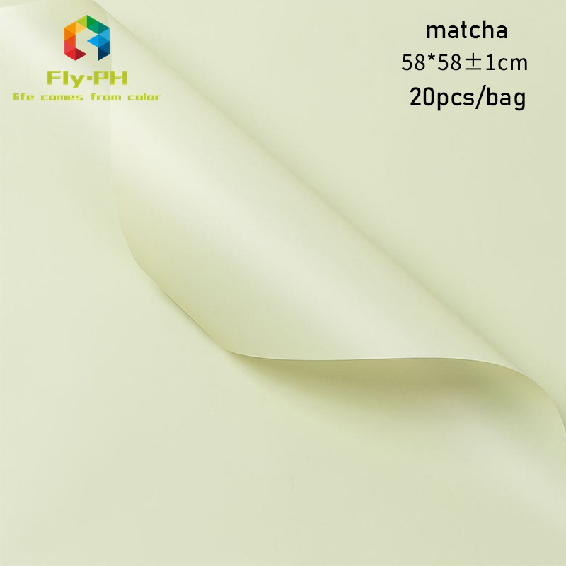20pcs Beauty Waterproof Wrapping Floral Paper Monochrome Semi-permeable ...