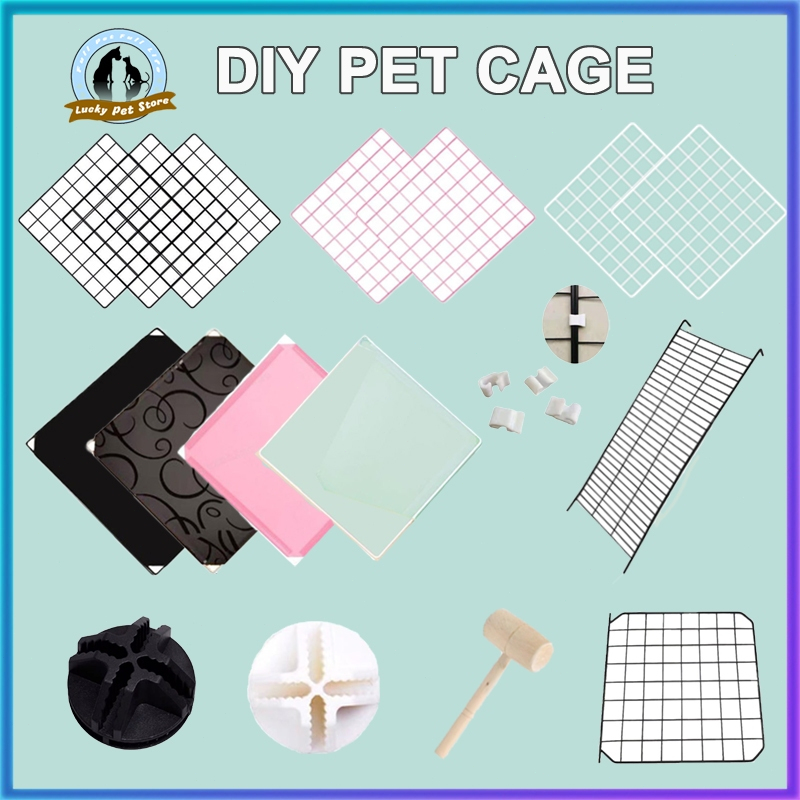 35CM*35CM DIY Pet Fence Dog Cat Fence Dog Rabbit Cage Cat Dog Crate For Puppy Cats Rabbits Dog ...