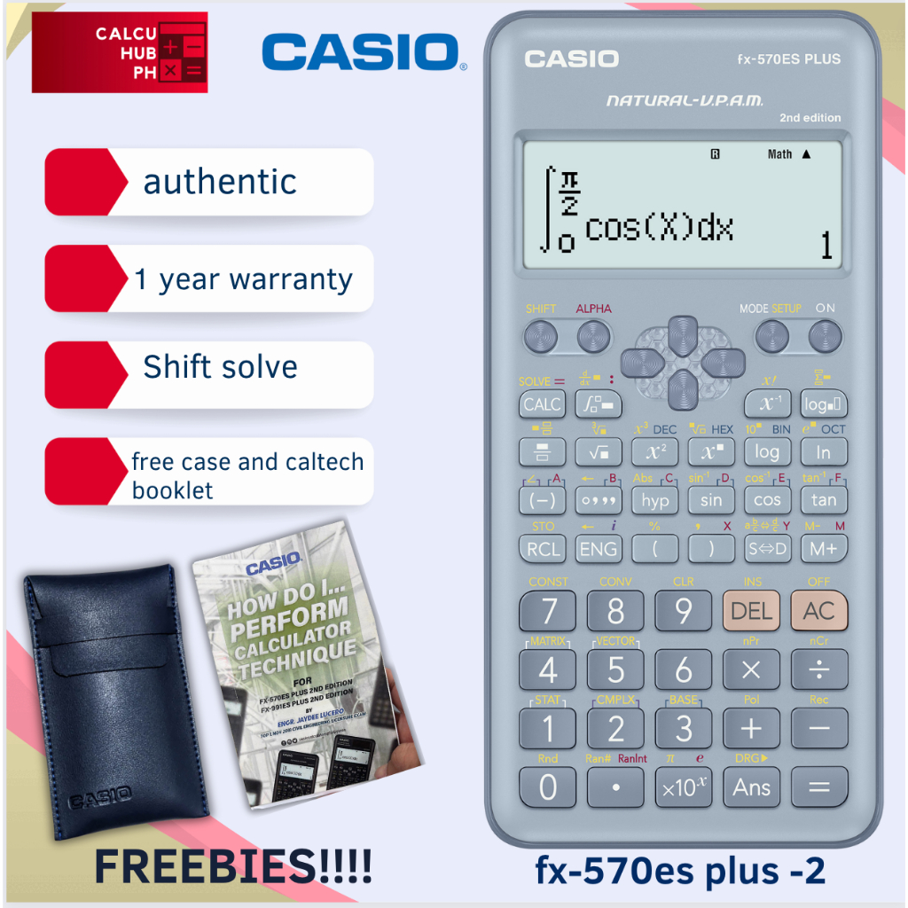 CASIO FX570ES PLUS 2ND EDITION SCIENTIFIC CALCULATOR ORIGINAL with 12 months warranty with ...