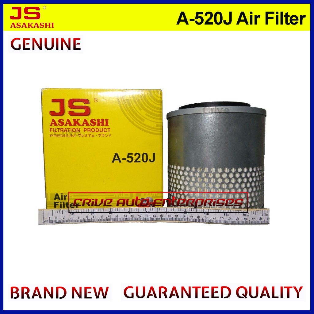 ORIGINAL JS Asakashi A-520J Air Filter (A520J, Vic A-520V, A520V, A-520 ...