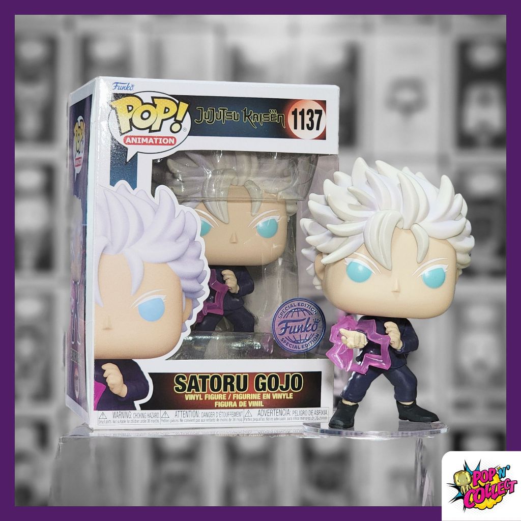 Funko Pop! Jujutsu Kaisen - Satoru Gojo 1137 w/ Free Protector (Sold By ...