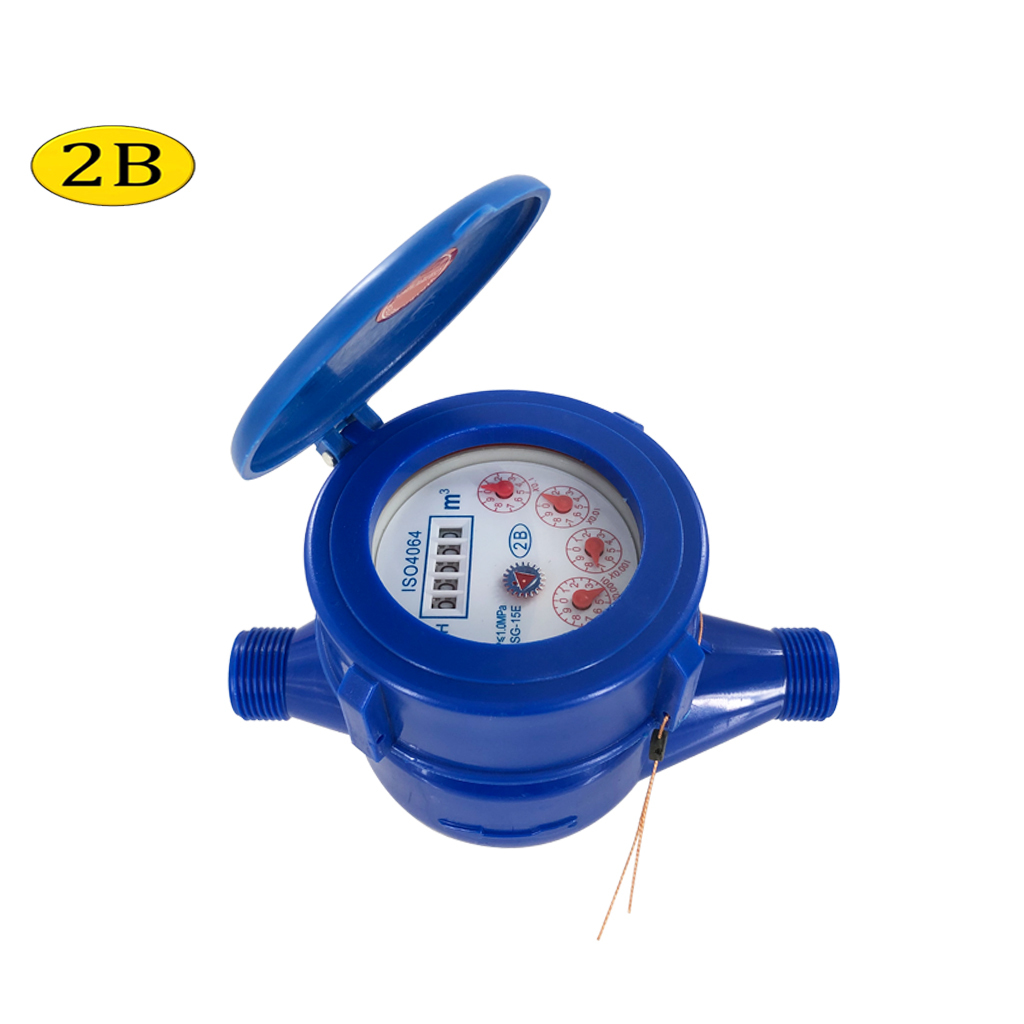 2B PVC Multi Jet Water Meter Household 15mm Sub meter ABS Plastic High ...