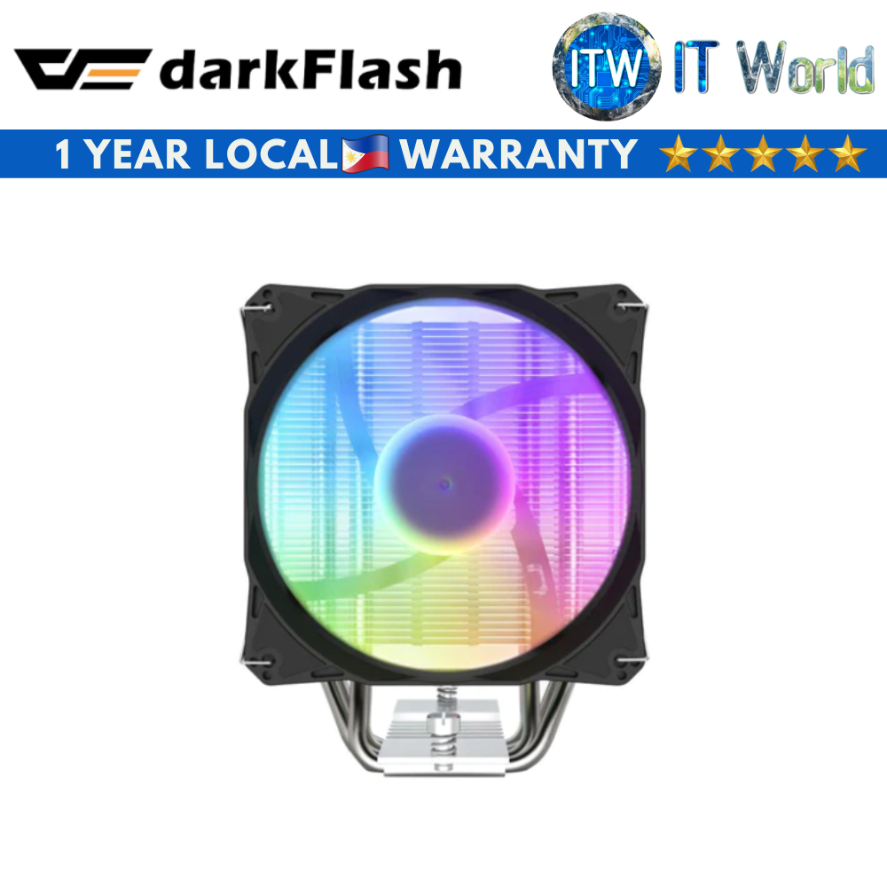Darkflash Storm Z4 ARGB Tower CPU Air Cooler (Black) | itw | Shopee ...