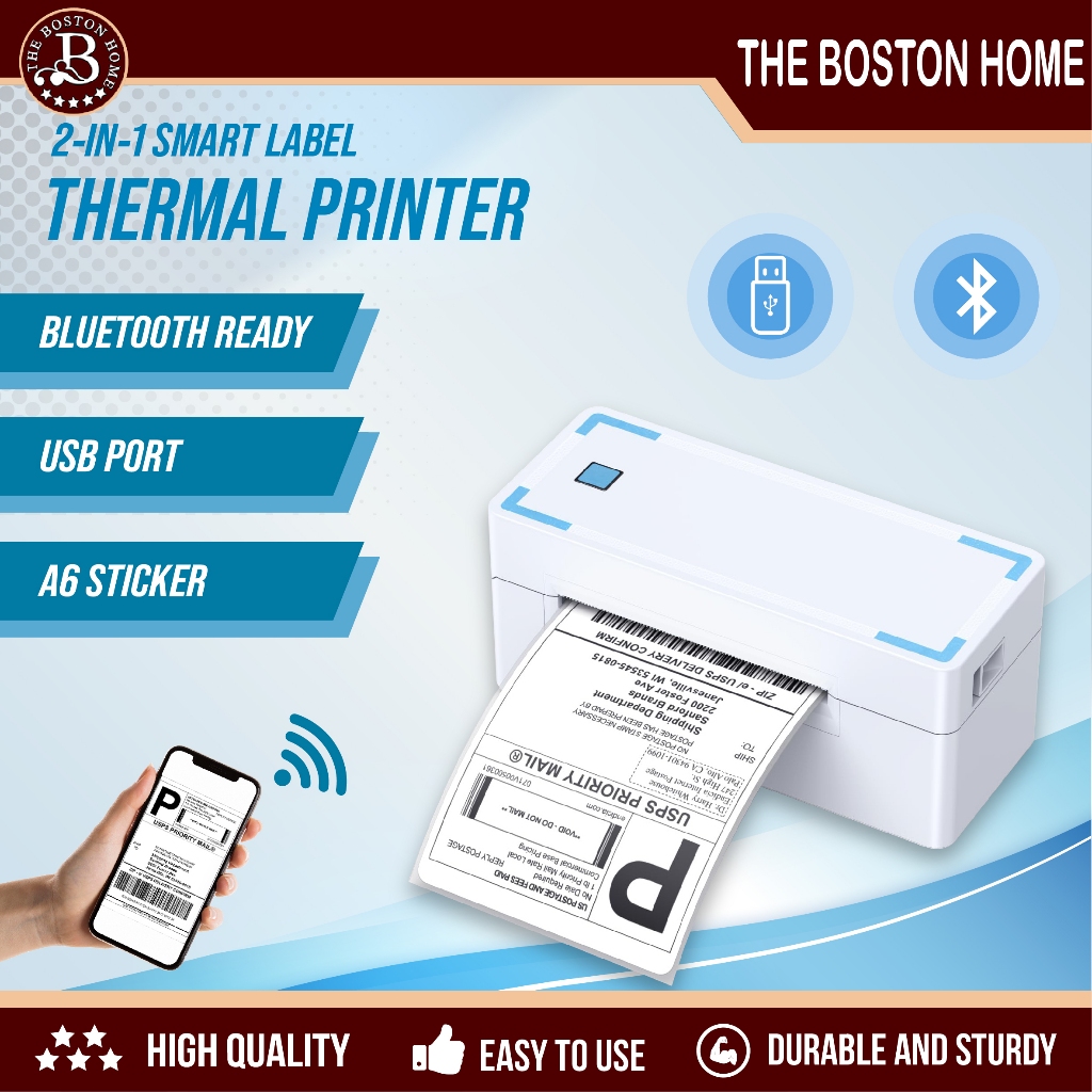 Xprinter XP-D463B Thermal Label Printer (USB+BLUETOOTH) For airwaybill ...