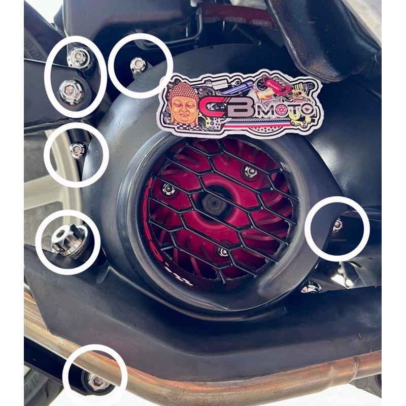 HENG / SC SIAM FAN COVER SET 7PCS FOR MIO I 125 / M3 / MSI 125 / MIO ...