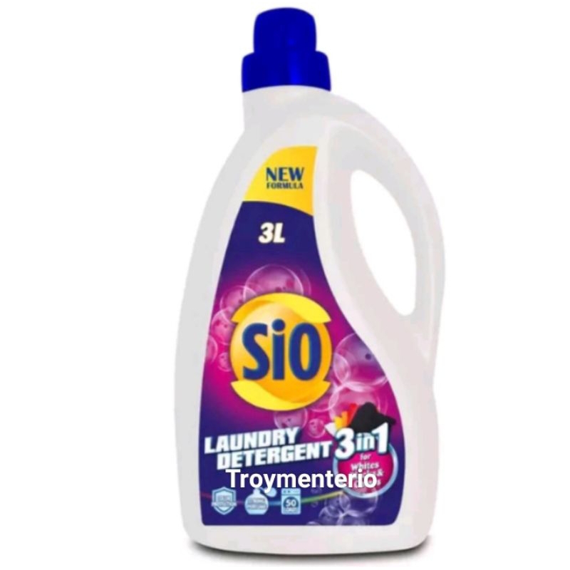 Sio 3 in 1 Liquid Laundry Detergent (3L) Made in Turkey | Shopee ...
