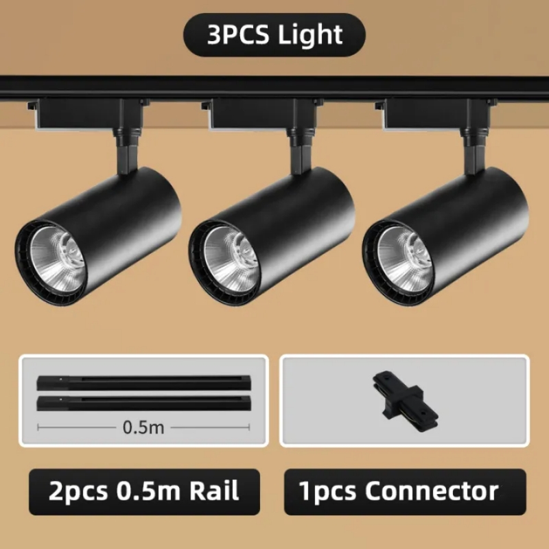 3/6PCS Track Light Set Ceiling Spotlight Rail Light Kitchen Lights for ...