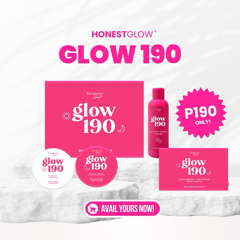 Glow190 Rejuvenating Set by HonestGlow | Shopee Philippines