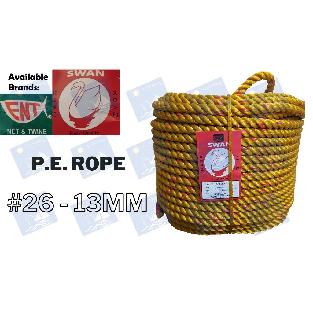 P.E. Rope #26(13mm) | SWAN | ENT | Twine | Lubid | Tali | Nylon Rope ...