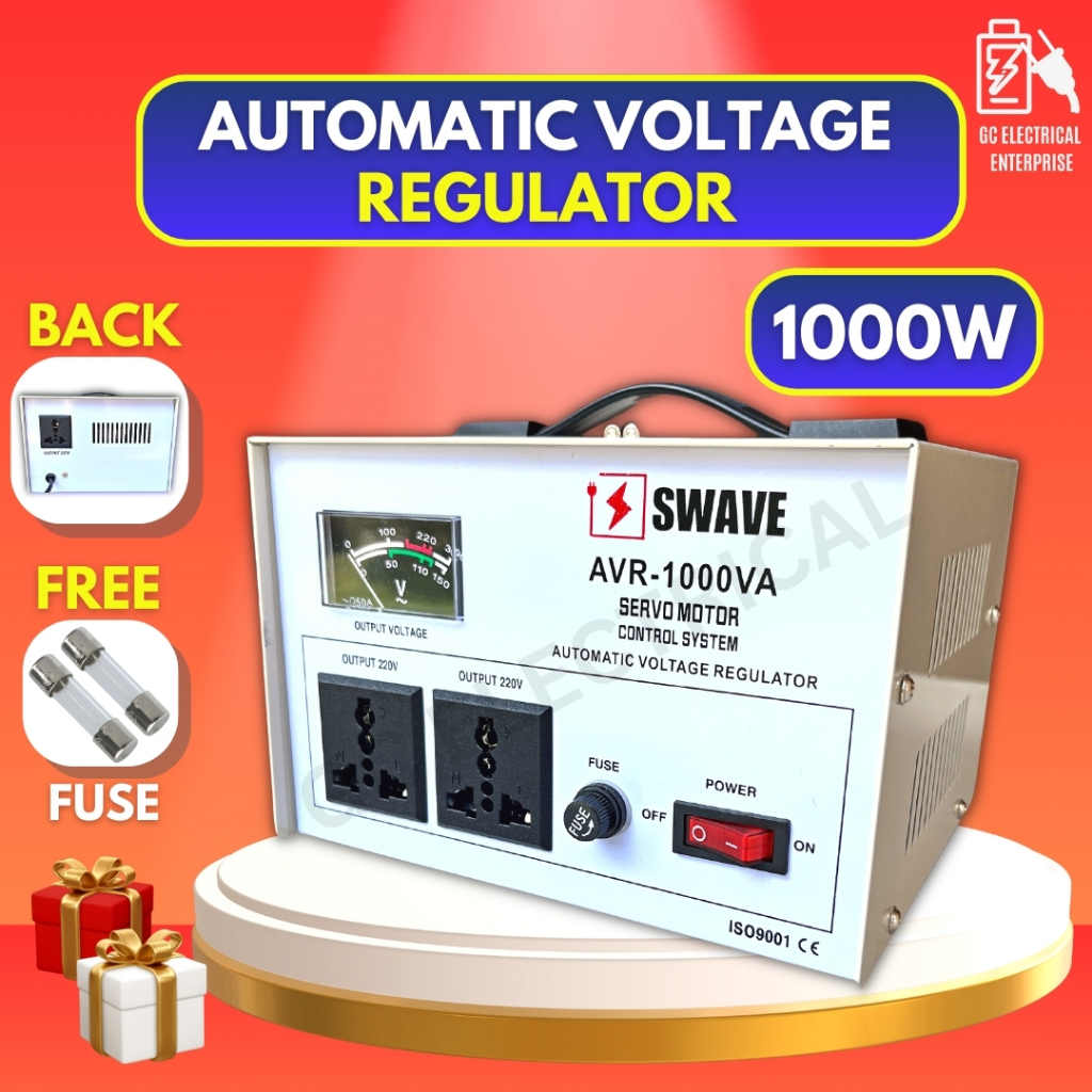 Swave Avr Automatic Voltage Regulator 1000watts Avr 1000va Servo Type