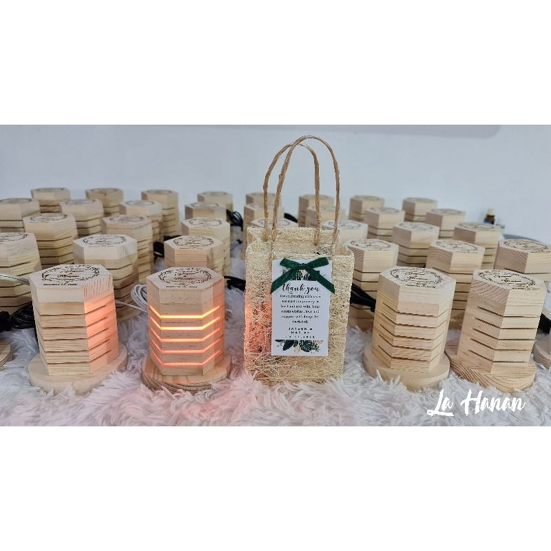 RAW MATERIAL- wooden lamp cute hexa | Shopee Philippines