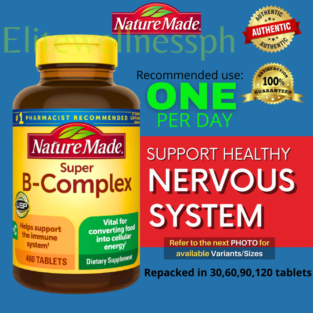 Authentic Imported from Nature USA B Complex Made, Supports Health ...