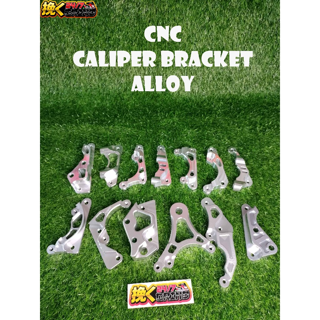 CNC Lighten Caliper Bracket 2 POT Wave / Mio / Click / Raider / Aerox ...
