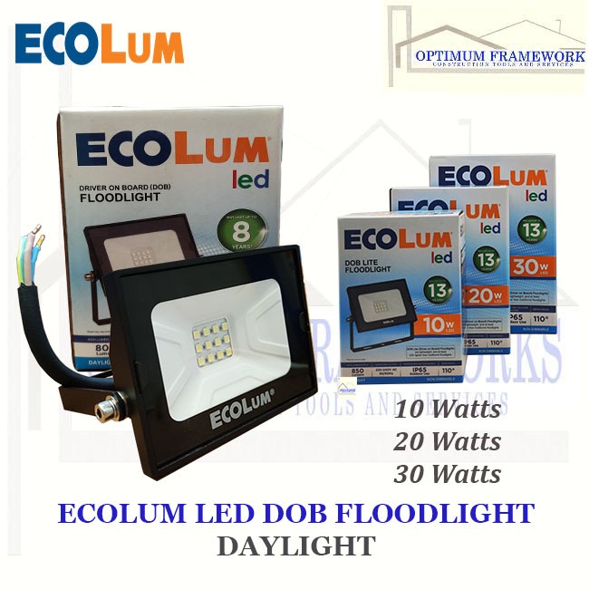 Ecolum LED DOB Floodlight in Daylight 10watts 20watts and 30watts ...