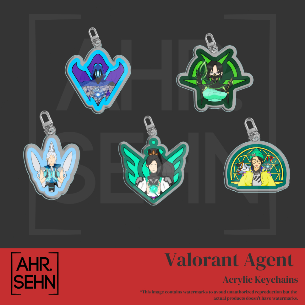Valorant Agents Acrylic Keychains by ahr.sehn | Shopee Philippines