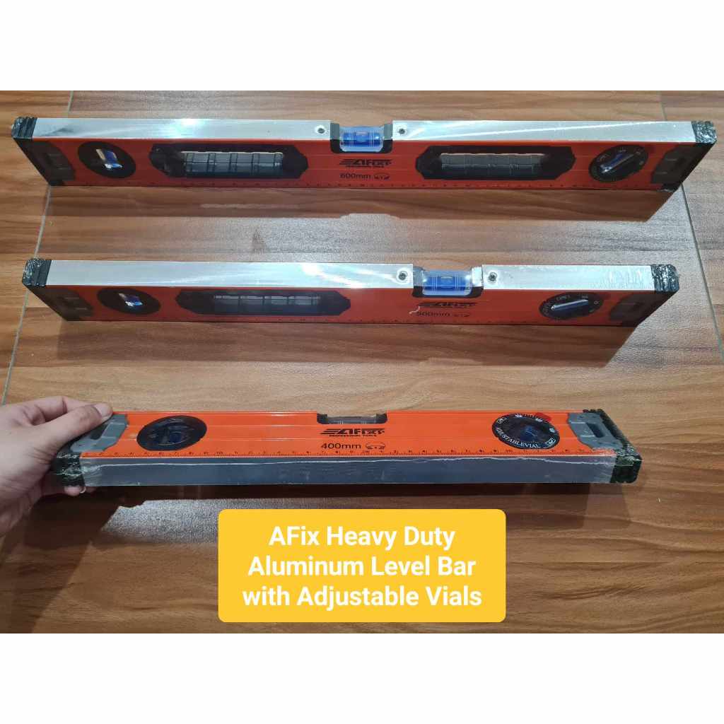 AFix Heavy Duty Magnetic Level Bar Adjustable Vial Durable Measuring ...