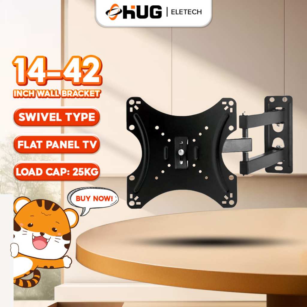 HUG Universal Swivel Tilt Wall Bracket , Mount for 14 Inches To 42 ...