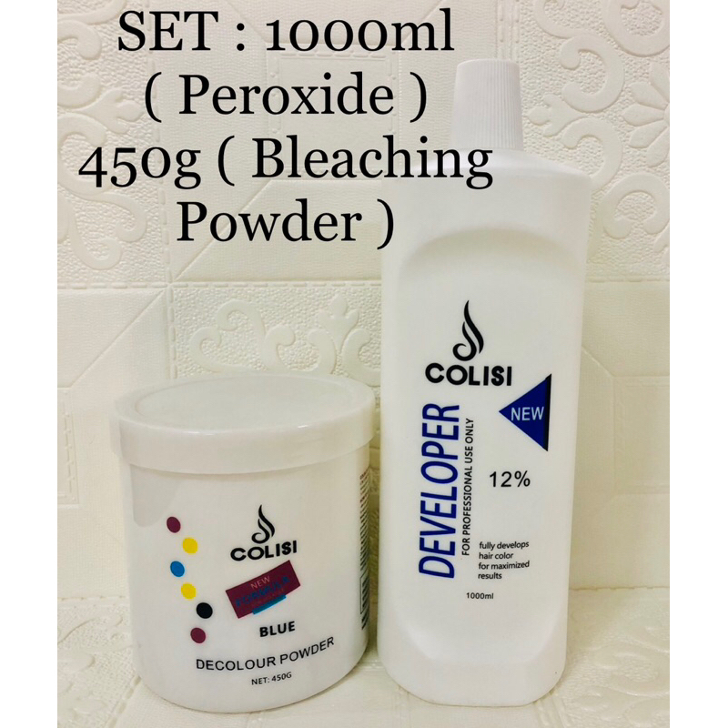 Set Colisi Bleaching Powder + Colisi Developer/Peroxide/Oxidizer ...