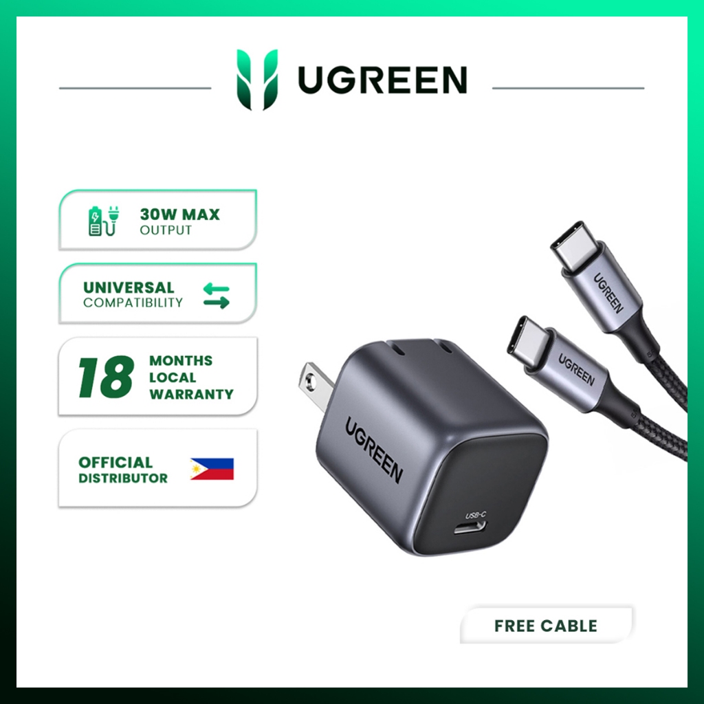 UGREEN Nexode 30W USB-C PD GaN Fast Charger - PH | Shopee Philippines