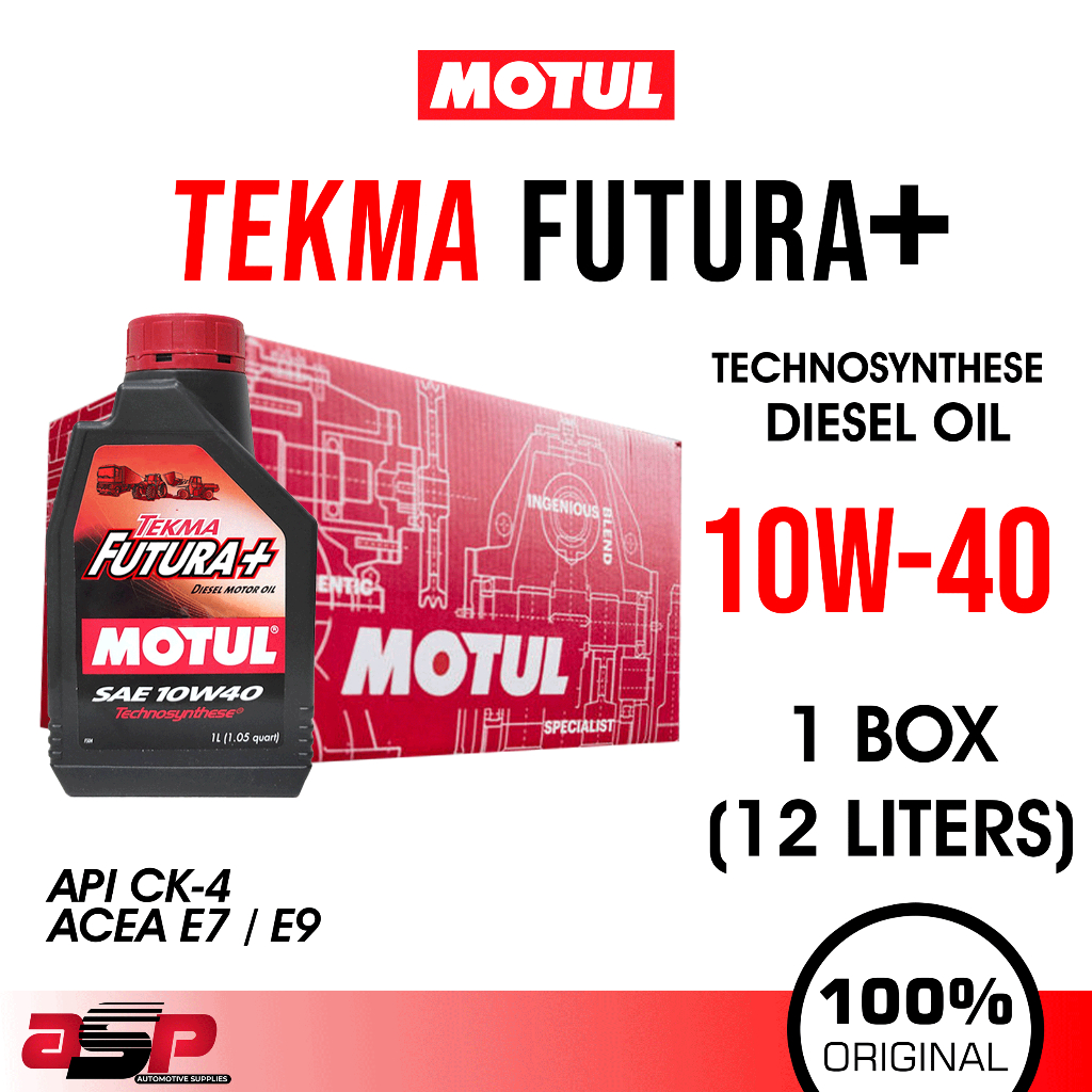 MOTUL Tekma Futura Plus Technosynthese Diesel Oil SAE 10W40 Liter (1 ...