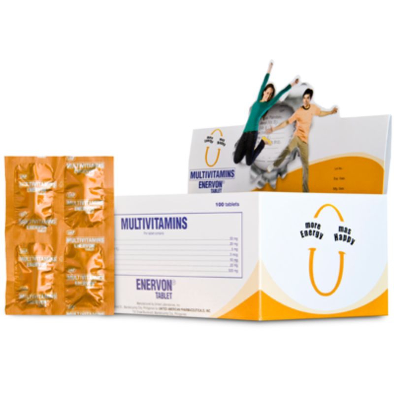 Multivitamins Enervon Sugar Coated Tablet | Shopee Philippines