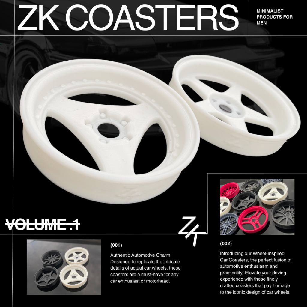 JDM wheel coasters by ZK 2PCS | Shopee Philippines