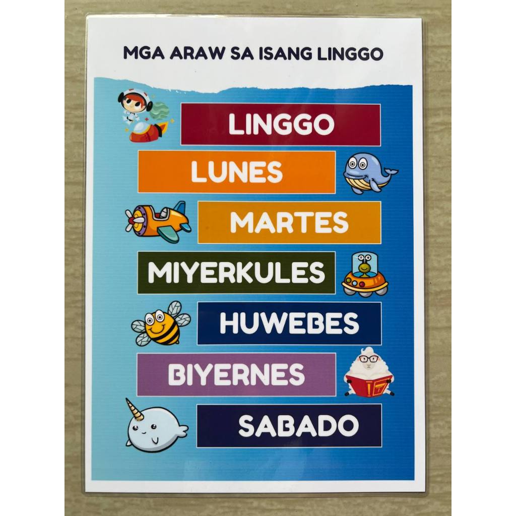 TAGALOG Kulay Bahagi ng Katawan Educational learning materials for kids ...