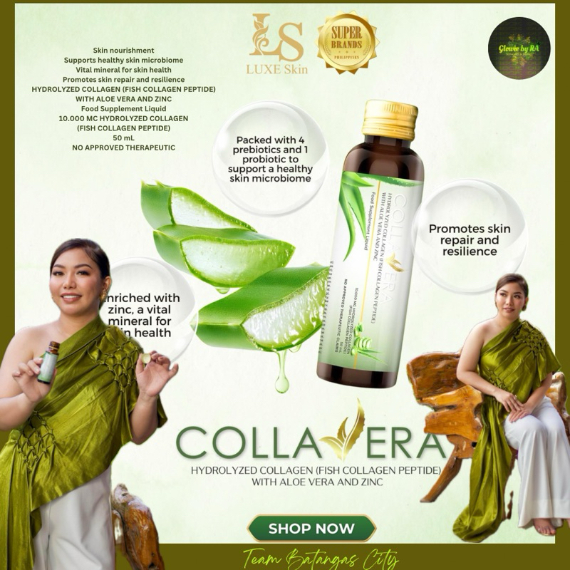 LUXE COLLAVERA COLLAGEN DRINK WITH ALOE VERA | Shopee Philippines