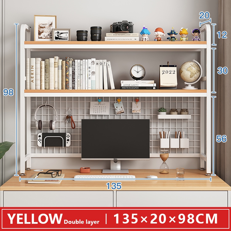 Multi-layer Finishing Rack Computer Storage shelf Desktop Rack Tabletop ...