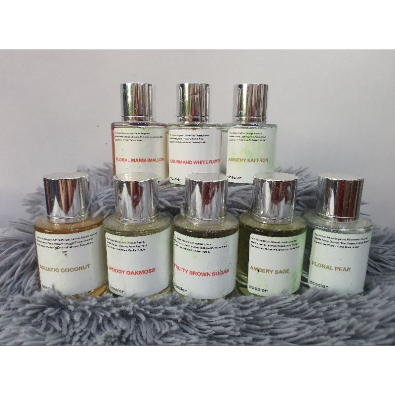 DOSSIER PERFUME (EAU DE PARFUM from USA) Damage Label,dented caps,no ...