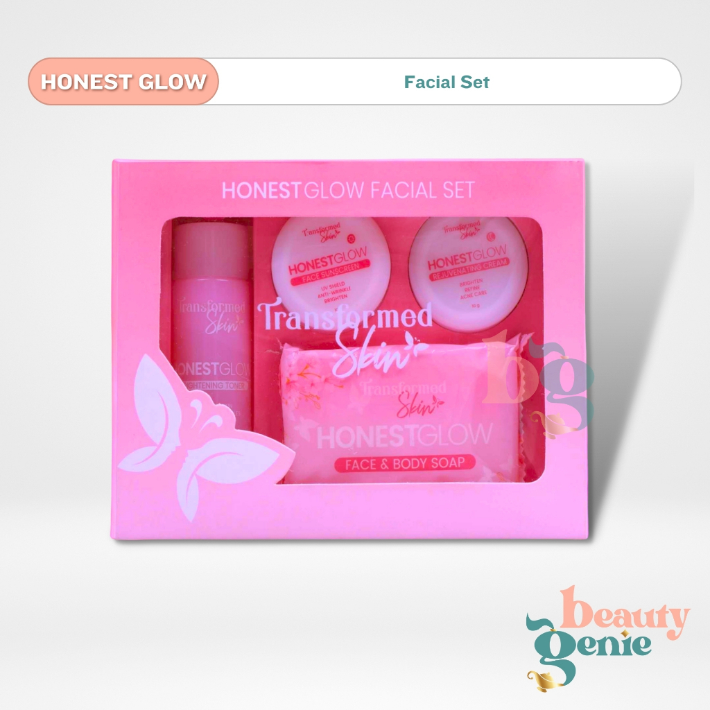 HONEST GLOW Transformed Skin Set | Skincare Facial Set | Shopee Philippines