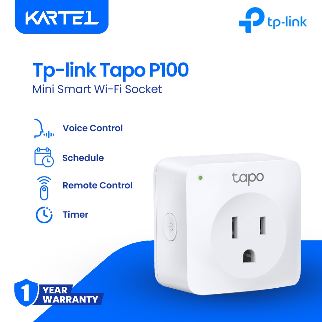 TP-Link TAPO P100 Smart Home Wi-Fi Socket Plug | Shopee Philippines