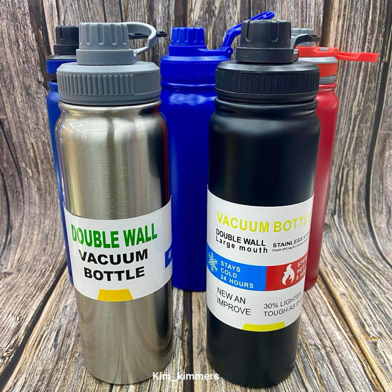 Lightweight Plain Tumbler Vacuum 800 ml Water Bottle double wall large mouth Stainless tumbler ...