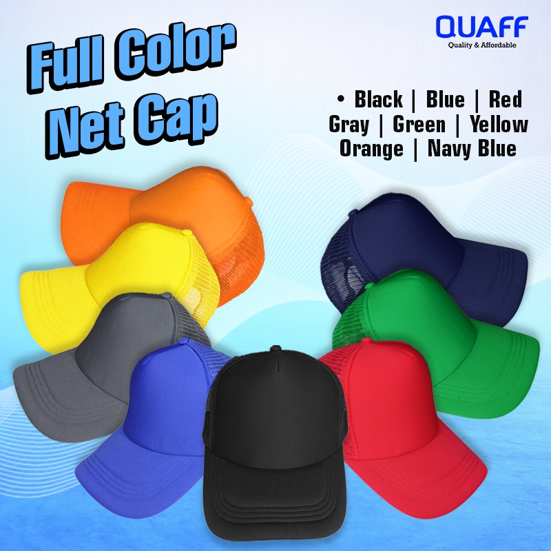 QUAFF Full Color Printable Mesh Cap for Men and Women Baseball Cap ...