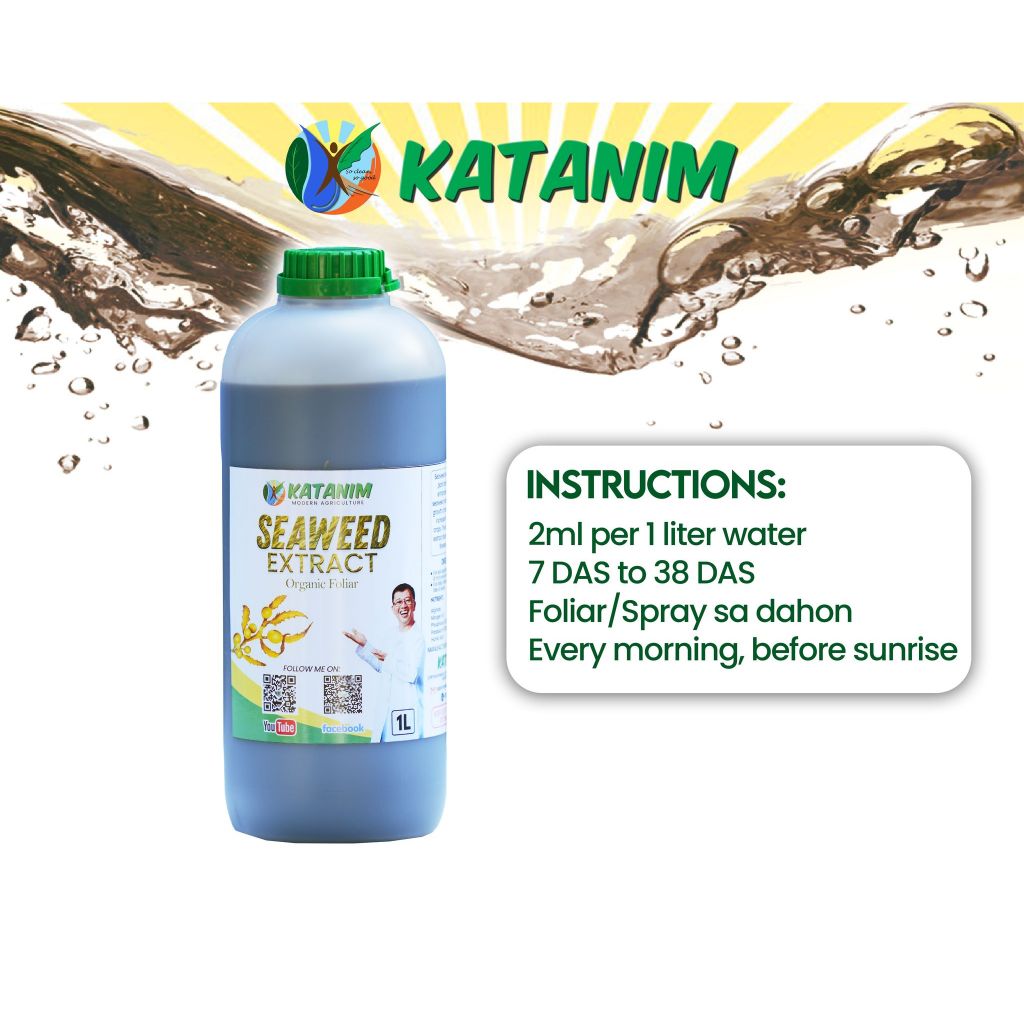 Seaweed Extract 1L / 1 Liter | Katanim Organic Foliar Hydroponics ...