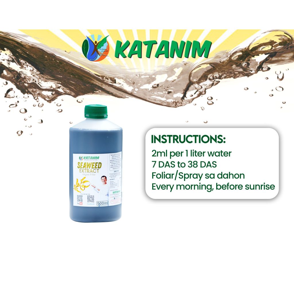 Katanim Seaweed Extract 500ml | Organic Foliar for Lettuce and Other ...