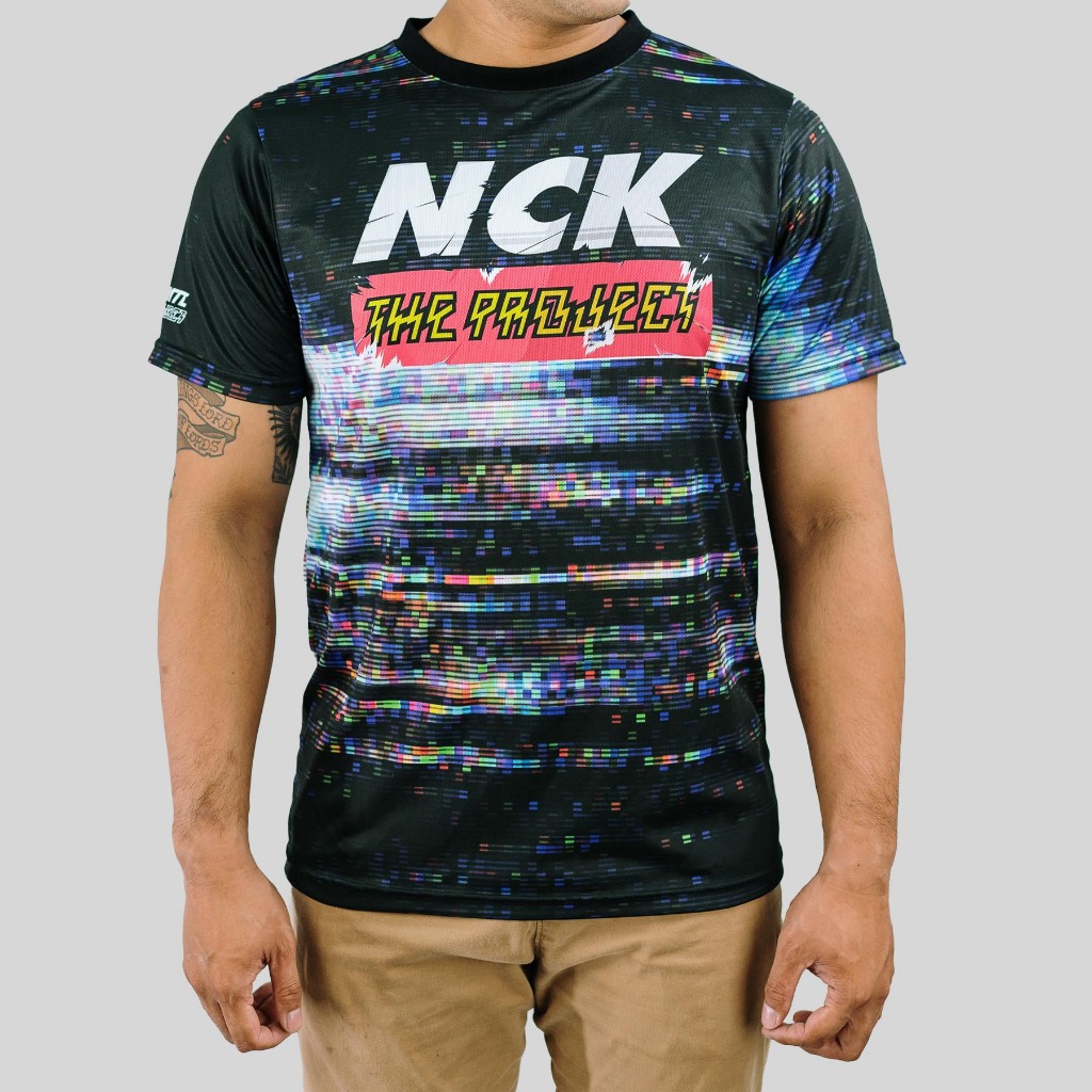 Nick Automatic x The Project "GLITCH" Dri-Fit Black Official Collab T ...