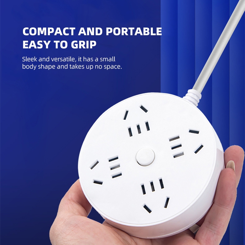 Fashion Multi Function Socket Board Power Strip 3ac Outlets 3usb Multiple Socket Extension