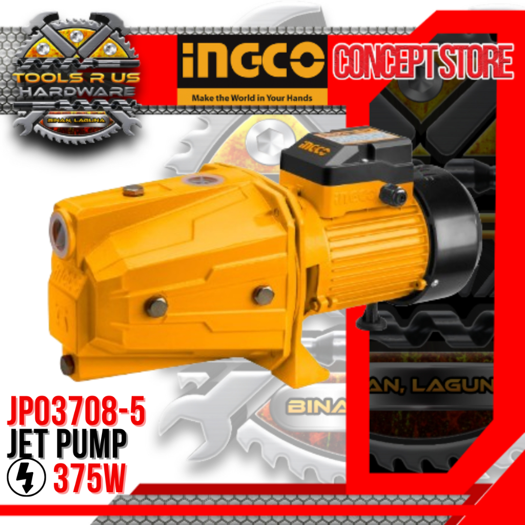 INGCO JET PUMP 375W JP03708-5 | POWER TOOLS | BINAN, LAGUNA | Shopee ...