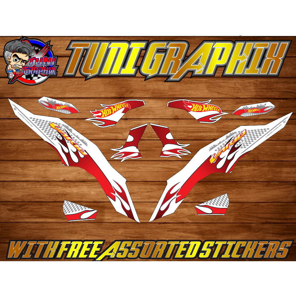 CLICK 125 V3 / V4 DECALS HOTWHEELS VARIO w/freebies | Shopee Philippines