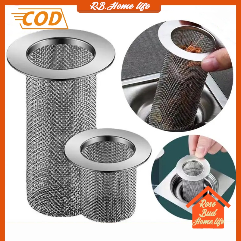 Bathroom Sink Drain Strainer Stainless Steel Floor Drain Filter Mesh ...